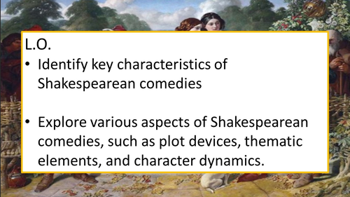 SHAKESPEARE - COMPREHENSION - EXPLORATION OF COMEDIES | Teaching Resources