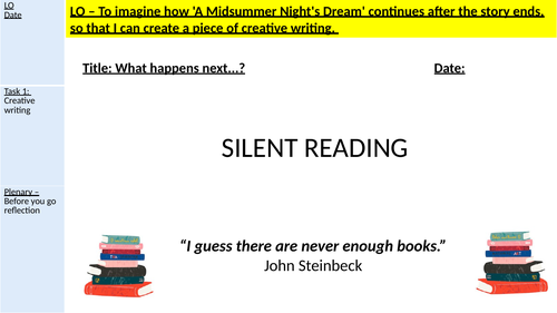 A Midsummer Night's Dream - Scheme of Work | Teaching Resources