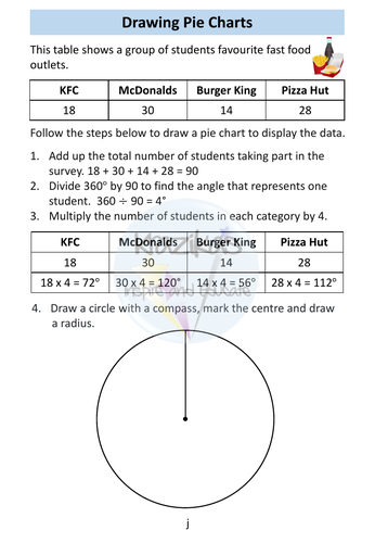 Pie Charts Workbook - Statistics - Level 1 Functional Skills Maths ...