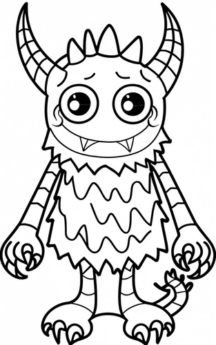 20 x Different Scary Monsters Coloring Sheets / Colouring Pages ...