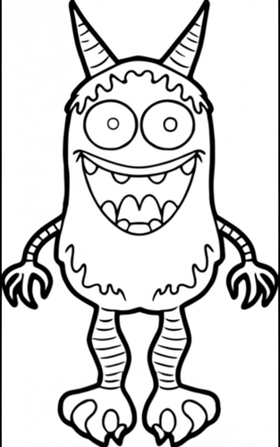 20 x Different Scary Monsters Coloring Sheets / Colouring Pages ...