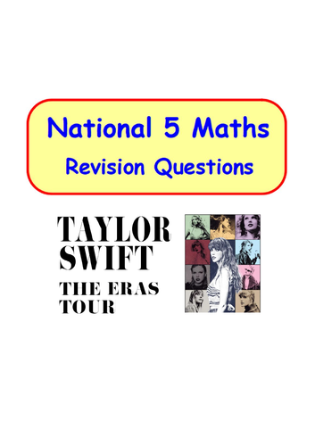 National 5 Maths Revision - Taylor Swift | Teaching Resources