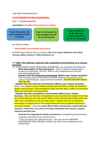 BTEC Level 3 Unit 1 Assignment 1 & 2 Complete Help Guide - EXPLORING ...