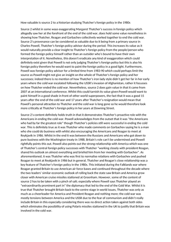 A Level History AQA 2S: The Making of Modern Britain Essay and Source ...