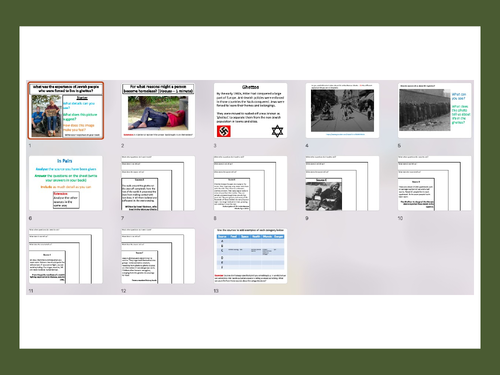 Life in a Nazi Ghetto Lesson | Teaching Resources