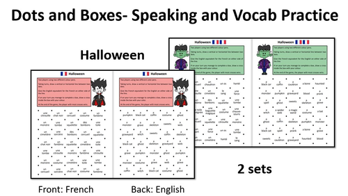 Dots and Boxes- BUNDLE-Seasonal-KS3 French | Teaching Resources