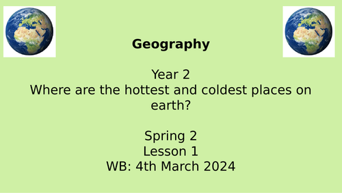 What are the poles and hemispheres? KS1 Year 2 Geography lesson ...