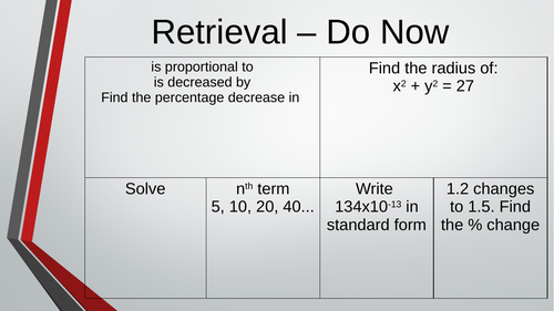 Edexcel GCSE Higher Unit 19 - Proportion & Graphs | Teaching Resources