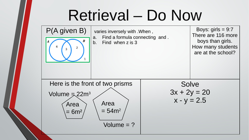 Edexcel GCSE Higher Unit 19 - Proportion & Graphs | Teaching Resources