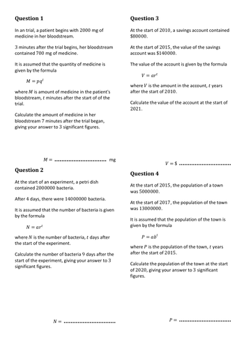 Edexcel GCSE Higher Unit 19 - Proportion & Graphs | Teaching Resources
