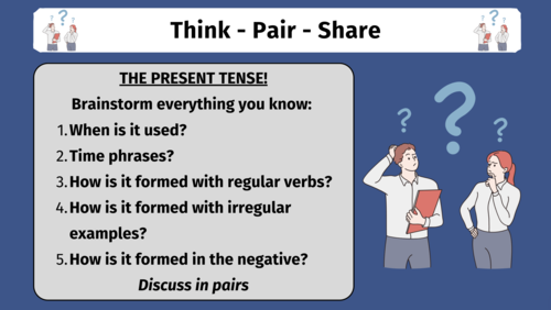 FRENCH Present Tense Lesson and Workbook | Teaching Resources