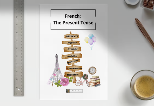 FRENCH Present Tense Lesson and Workbook | Teaching Resources