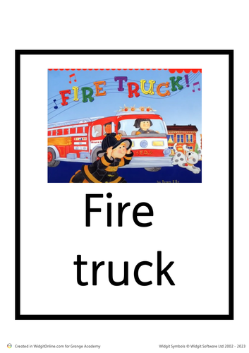 Fire truck song work- SEND | Teaching Resources