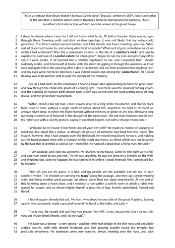 English Language Paper 1 AQA Text extract and Questions 1-5 (all ...