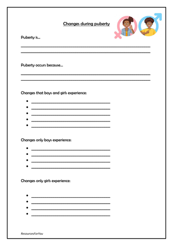 Science- Animals including Humans- Adolescence & Puberty- Year 5 ...