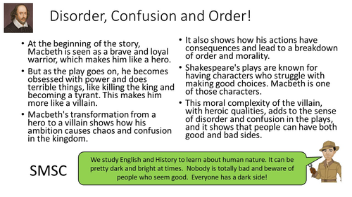 Card Sort: Was Macbeth a Hero or a Villain? | Teaching Resources