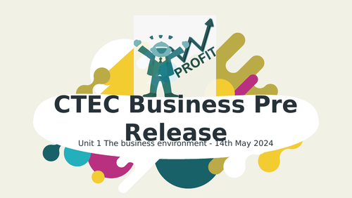 CTEC Business Level 3 - Unit 1 Pre Release research project May 2024 | Teaching Resources