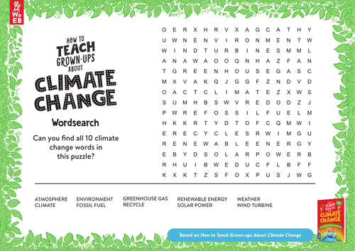KS2 Climate Change Wordsearch with definitions | Teaching Resources