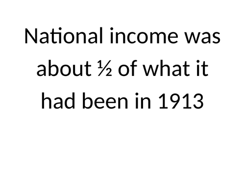 Impact of WWI on Germany Post 1918 | Teaching Resources