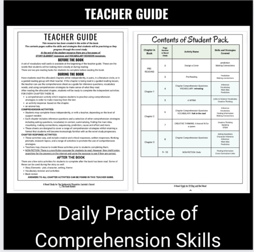 ELF DOG AND OWL HEAD Novel study and Reading Comprehension | Teaching ...