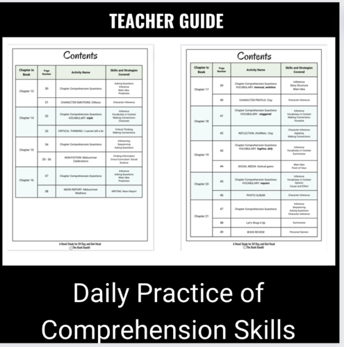 ELF DOG AND OWL HEAD Novel study and Reading Comprehension | Teaching ...