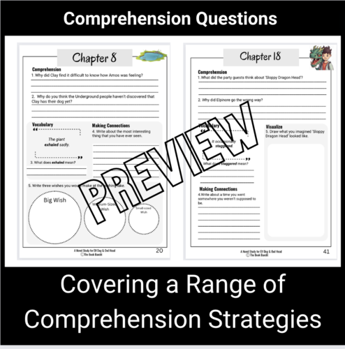 ELF DOG AND OWL HEAD Novel study and Reading Comprehension | Teaching ...