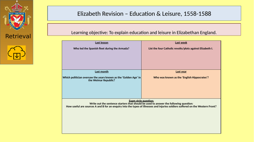 GCSE History Edexcel Early Elizabethan England Revision booklet ...