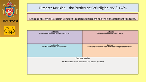 GCSE History Edexcel Early Elizabethan England Revision booklet ...
