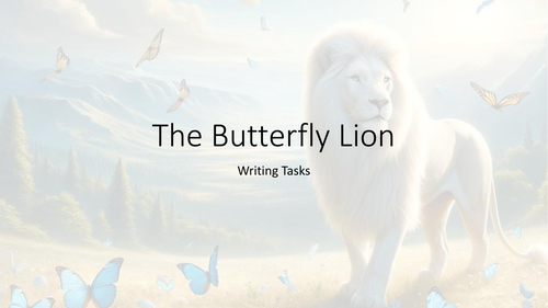 The Butterfly Lion Writing Tasks | Teaching Resources