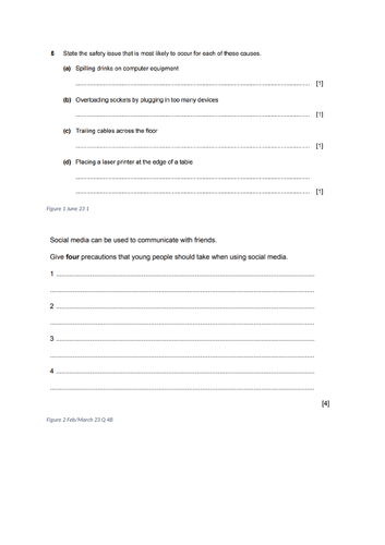 Igcse 0417 Ict Past Paper Questions By Unit Chapter 1 8 Teaching