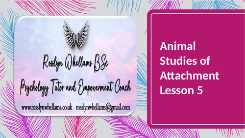 AQA A Level Psychology Attachment scheme of work, teaching resources ...