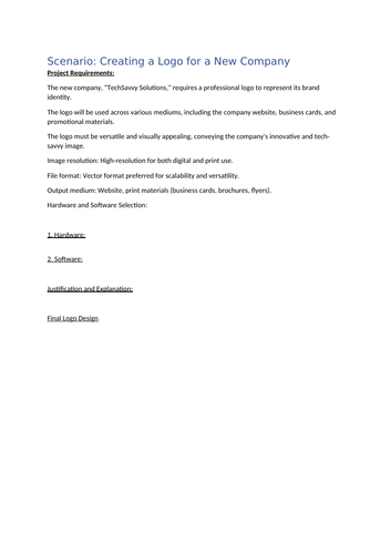 Level 3 BTEC IT - Unit 17: 2D & 3D Digital Graphics (Learning Aim A ...