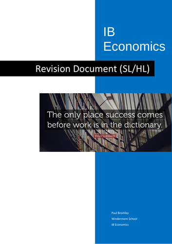 IB Economics IA and revision resources | Teaching Resources
