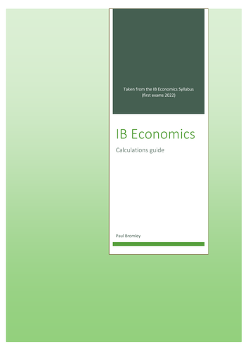 IB Economics IA and revision resources | Teaching Resources