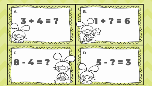 Easter Addition and Subtraction 1-10 Scavenger Hunt | Teaching Resources