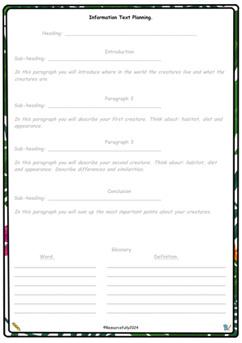 Years 3 and 4 Information Text Writing Unit - Rainforest | Teaching ...