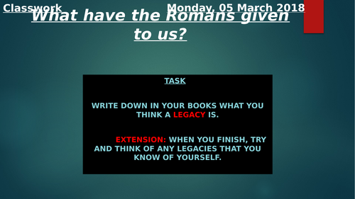 Roman Legacy | Teaching Resources