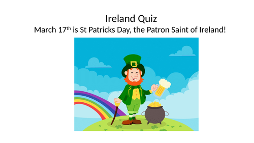 Ireland St Patricks Day Quiz | Teaching Resources