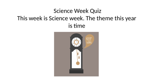 Science Week Time Quiz | Teaching Resources