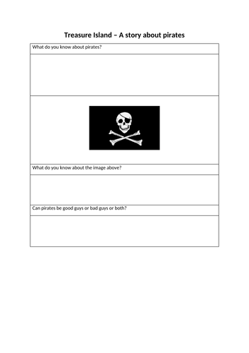 English Fiction Treasure Island RL Stevenson KS3 SATS 11+ Comprehension ...