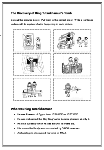Ancient Egypt - Tutankhamun - WEEK 7 (10 lessons) | Teaching Resources