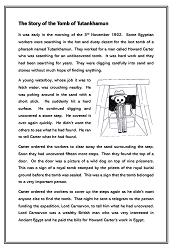 Ancient Egypt - Tutankhamun - WEEK 7 (10 lessons) | Teaching Resources