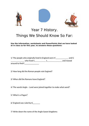 KS3 History Anglo Saxons & Vikings Unit Resources | Teaching Resources