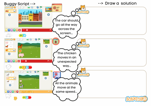 Scratch Jr - Debugging Challenges | Teaching Resources Scratch Jr - Debugging Challenges | Teaching Resources
