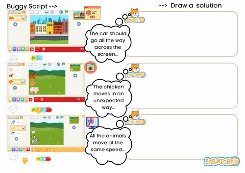 Scratch Jr - Debugging Challenges | Teaching Resources