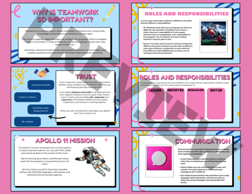 Teamwork Assembly/Lesson KS3+KS4 Editable + Activities | Teaching Resources
