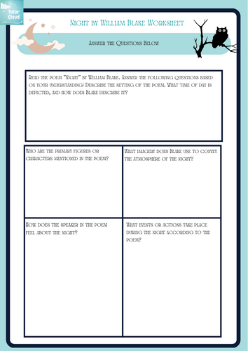 William Blake Poetry Bundle | Teaching Resources