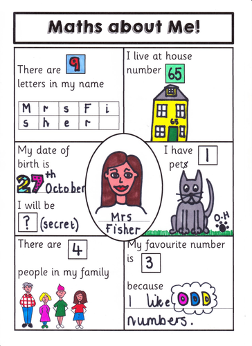 Maths about Me! | Teaching Resources