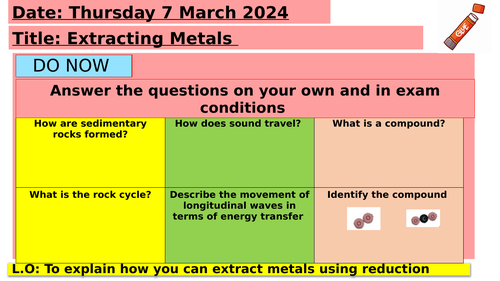 KS3 - Extracting Metals | Teaching Resources