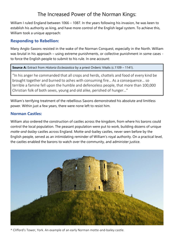 Crime in Norman England (Edexcel) | Teaching Resources